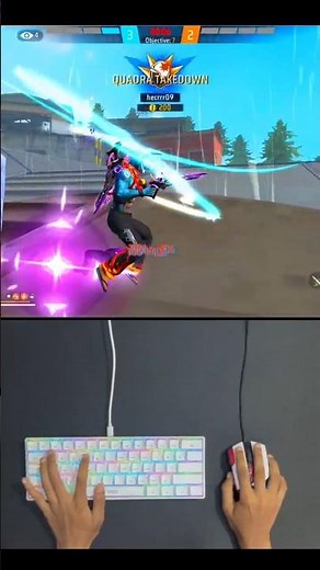 Free Fire Gaming Keyboard|⌨️🖱📱Mix Pro Geek Gamer #freefire #mixpro #geekgamer #keyboardmousefreefire