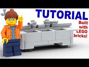 LEGO Brick Tutorial On How To Make An Industrial Kitchen Sink