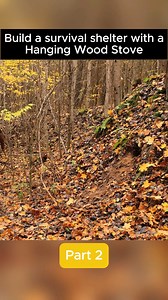 1.7M views · 10K reactions | Build a survival shelter with a Hanging Wood Stove - Part 2 #bushcraft #build #camp #camping #survival #shelter #wildlife #outdoors #outdoor #viral #fyp #foryou | Survival In The Wild | Facebook