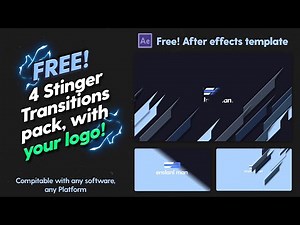 4 FREE! Custom Stinger Transition After Effects Template with your LOGO (Salient Ed.)