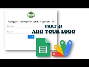 Apps Script | WebApp: Get and Displaying Data from Google Sheets (Part 4: Add Logo)