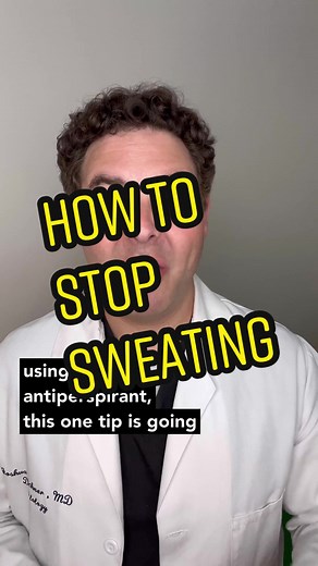 Stop Sweating: Antiperspirant Tip for Dryness