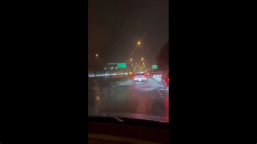 Flooding on I-5 in Seattle