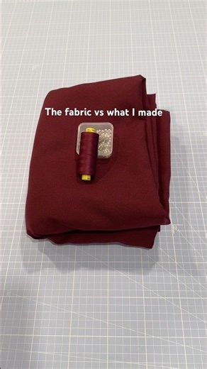 The fabric vs what I made. I made this dress pattern and it’s available now! #sewing #sewingpattern