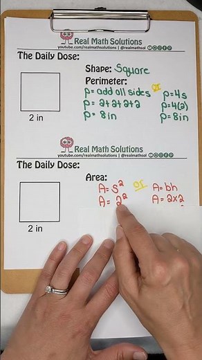 Hip to Be a Square - Area of a Square
