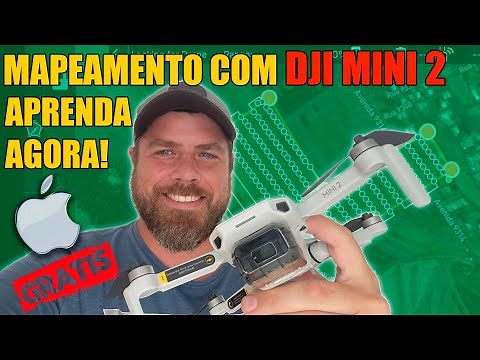 MAPEAMENTO COM DJI MINI 2 + IPHONE E DE GRAÇA!!! Aprenda agora!!! APP Map Pilot Pro