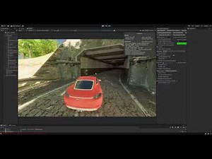 TrueTrace Unity Pathtracer - Car Test Track - Fast Moving Denoising