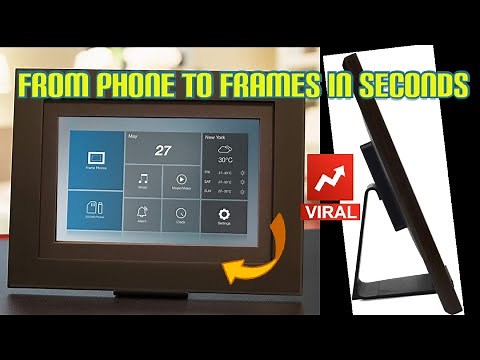 Photoshare Friends & Family Smart Cloud Frame | Digital Photo Frame, WiFi, Holds Over 5,000 Photos