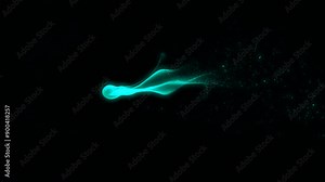 Dynamic blue flame motion 3D animation, organic motion, fluid simulation, particle Dynamics, fluid dynamics