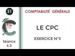 Le CPC: Exercice corrigé N°3 #Comptabilité_générale_1