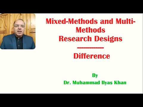 Mixed Methods and Multi-Methods Research Designs: Difference