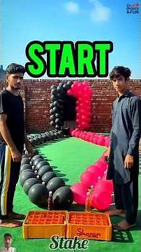 💥 Ultimate Balloon Survival Challenge! 🎈 Can You Beat This? #BalloonChallenge #EpicShorts