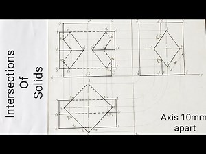 Intersections Of Solids : Axis 10mmApart