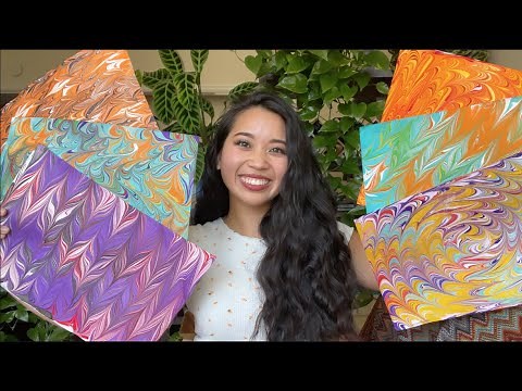 How to do water marbling - it's super fun and easy!