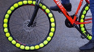 60 Tennis Balls = 2 Bicycle Tyres #diy #bicycle #ingenious #experiments #Tennis #tennisballs #sport | The Q