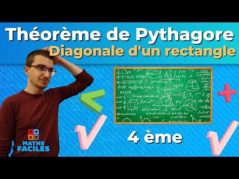 CALCULER LA DIAGONALE D'UN RECTANGLE AVEC LE THÉORÈME DE PYTHAGORE ??