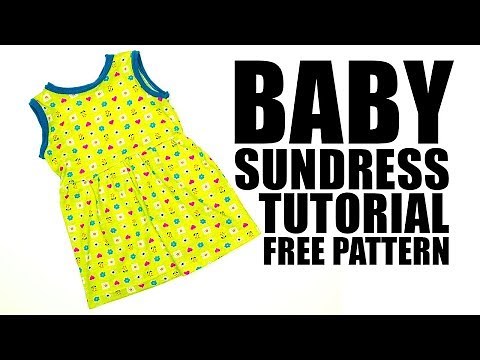 Baby Sundress Tutorial (Free Pattern) Easy to Sew