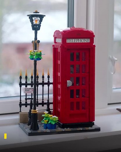 London Calling! 📞 Dial up the nostalgia as you step inside the LEGO® Ideas Red London Telephone Box. 💂‍♀️💂 https://lego.build/TelephoneBox | LEGO