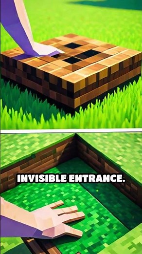 Secret Trapdoor Entrances in Minecraft