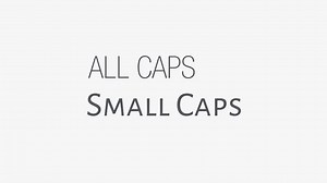 Typographic Hierarchy: Caps and Color