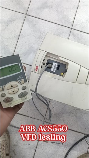 ABB ACS550 VFD testing #automation #electrical #testing