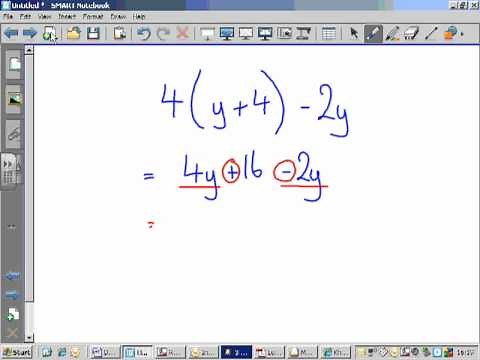 Multiplying out brackets and simplifying expressions