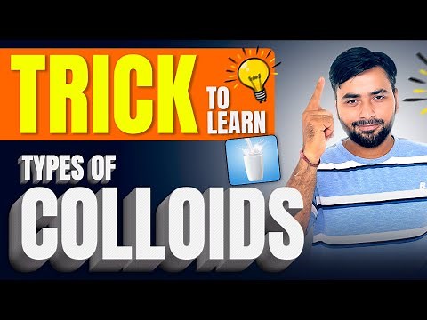 Super Trick 🚀 to Learn Types of Colloids 🔥 #science