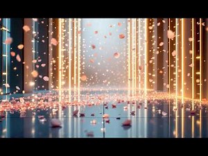 Golden Rose Petal Rain | 4K Wedding & Event Background for Dreamy Videos