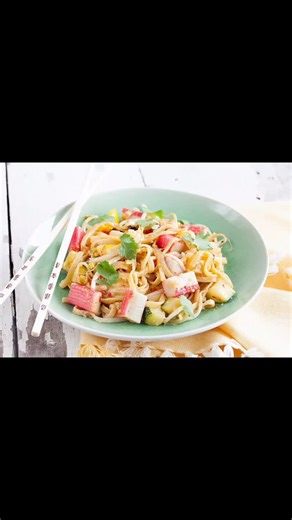 Genuine Alaska Pollock Producers on Instagram: "Surimi stir fry - Gorgeous quick and easy surimi stir fry with fresh ingredients. 1 package of surimi sticks about 400 grams of noodles of your choice 1 teaspoon dried coriander few sprigs of fresh coriander 1 onion 2 red chilli peppers small piece of ginger (about 1 cm) 1 leek 1 zucchini 1 stick of lemongrass 1/2 a yellow and red bell pepper 250 ml of coconut milk 2 cloves of garlic bean sprouts sunflower oil fish sauce Start by creating a red chi