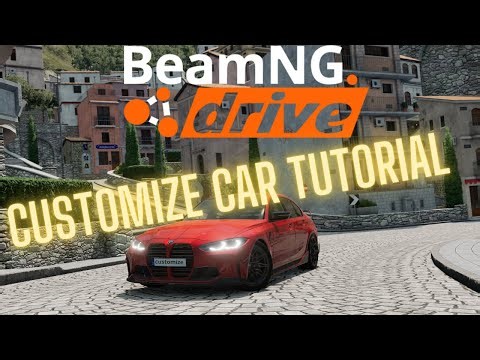 How to customize your car |BEAM.NG| EASY TUTORIAL 2024