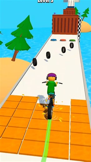 Cycle Run 3d Level 222 #games #shortsfeed #shorts