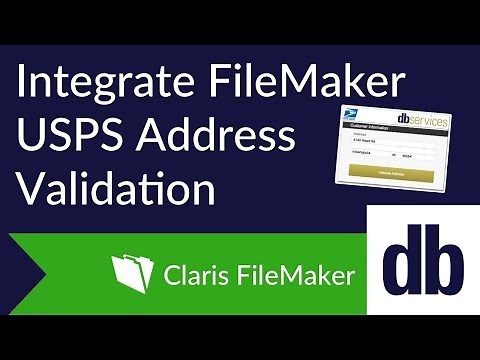 Integrate FileMaker USPS Address Validation