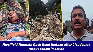 Horrific! Aftermath flash flood footage after Cloudburst, rescue teams in action