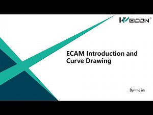 Training 1 ECAM Introduction and Curve Drawing #wecon #ecam