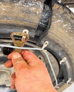 Snow Tire Cable Installation Method. #WinterDriving #TireGrip | Jogi Jokes