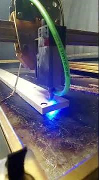 80W Laser Module with Excellent Air Assist Design. Cutting 15mm pine board.