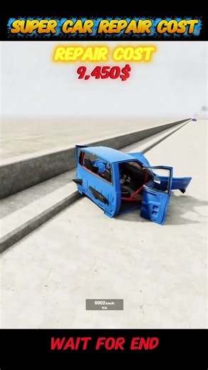 beamng car repair cost #shorts