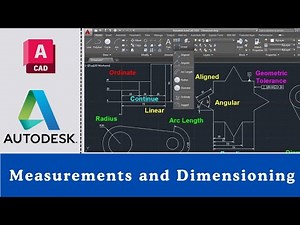 Autodesk AutoCAD Course 07 Measurements and Dimensioning in AutoCAD