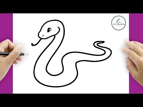Comment dessiner un serpent très facilement