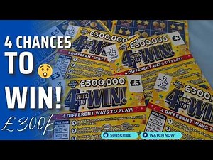 Can I hit the £300k jackpot on the new 4 Ways To Win scratchcards!? 🎰