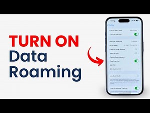 How to Turn On Data Roaming on ANY iPhone