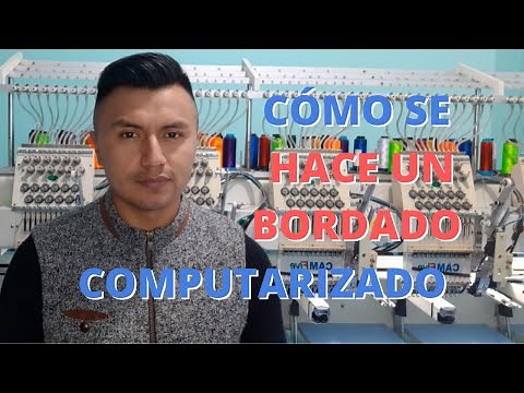 How to do computerized embroidery | Jonathan Aguirre