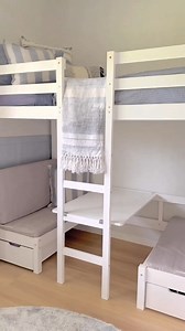2.5K views | ✨ Upgrade your kid's room with the Timothy Timber Loft Bed with Table & Benches, now 60% off in our Birthday Blowout Sale!  This space-saving design features a loft bed, 2 drawers, a table, and 2 benches that convert into a spare bed. Plus, get another set FREE Valeria Sheet Set with code LUXOSHEETS (purchase of any other $5 off Valeria set required). Don't miss out, this offer ends 17/2/24. Shop now: rb.gy/6zzvq7 | Luxo Living AU | Facebook