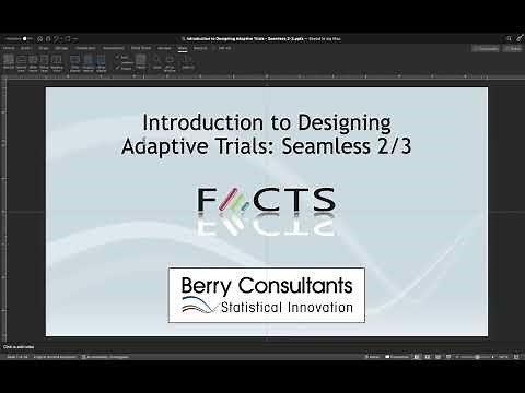 Seamless Phase 2/3 Trials: Introduction to Adaptive Trial Designs using FACTS