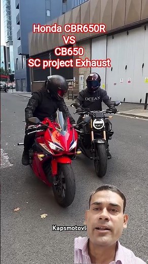 SC Project Exhaust Sound Test 😱 Honda CBR650R vs CB650 🔥 Which One Wins? #honda #cbr650r#shorts