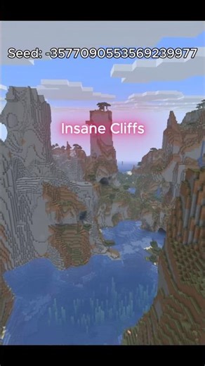 The most INSANE cliffs in Minecraft 1.21+! #minecraft #shorts #minecraftseeds #minecraftshorts