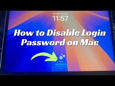 Disable Login Password On Mac