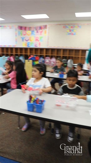 Kindergartners at Howard Elementary started out their day by exercising their fine motor skills! Students used hand eye-coordination to cut out shapes during their first fun activity of the day. Way to go, Howard Huskies! 🎉 #WeAreGIPS | Grand Island Public Schools