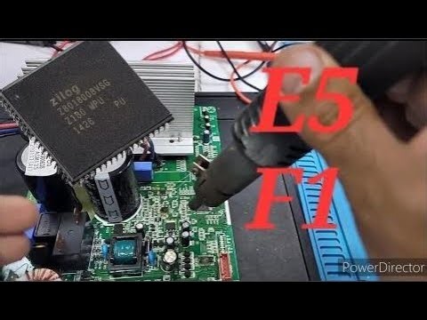 PEL Dawlance Dc Inverter AC E5 F1 Error Code Solved!