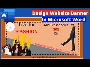 Design Website Banner In Microsoft Word